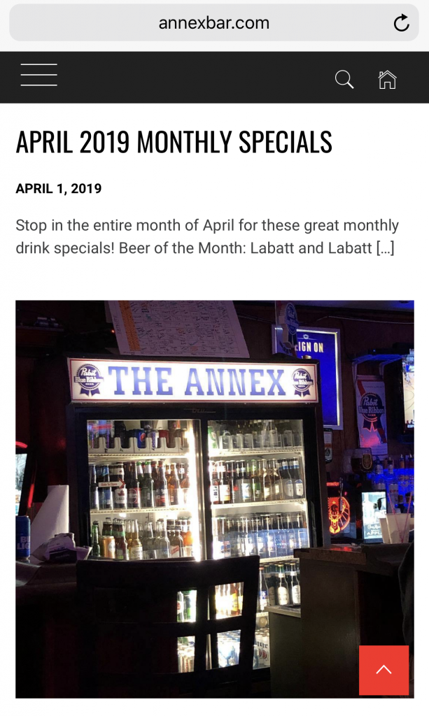 New Online Home For The Annex Bar & Grille - KTC Digital