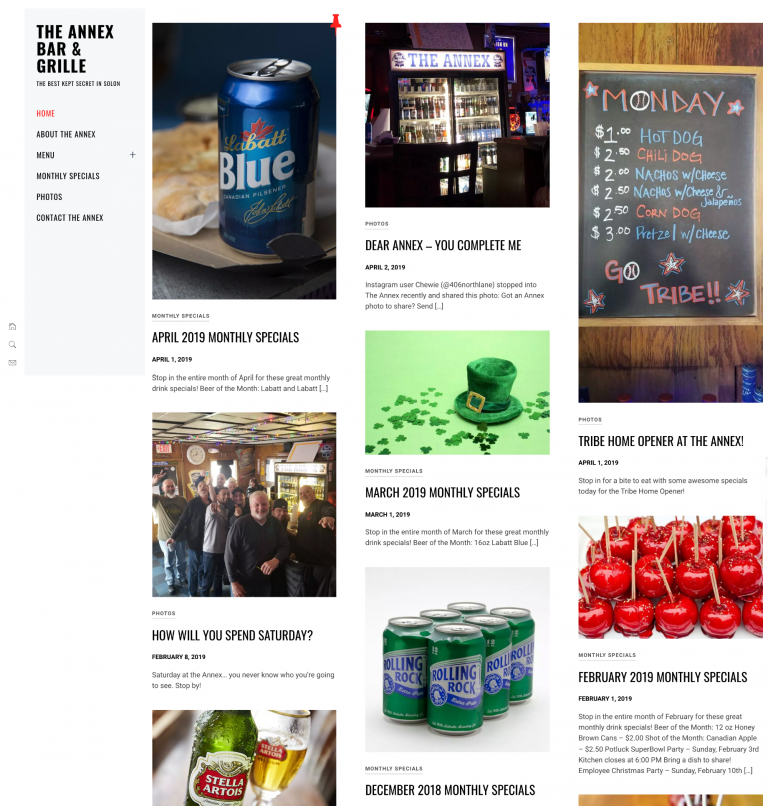 New Online Home For The Annex Bar & Grille - KTC Digital